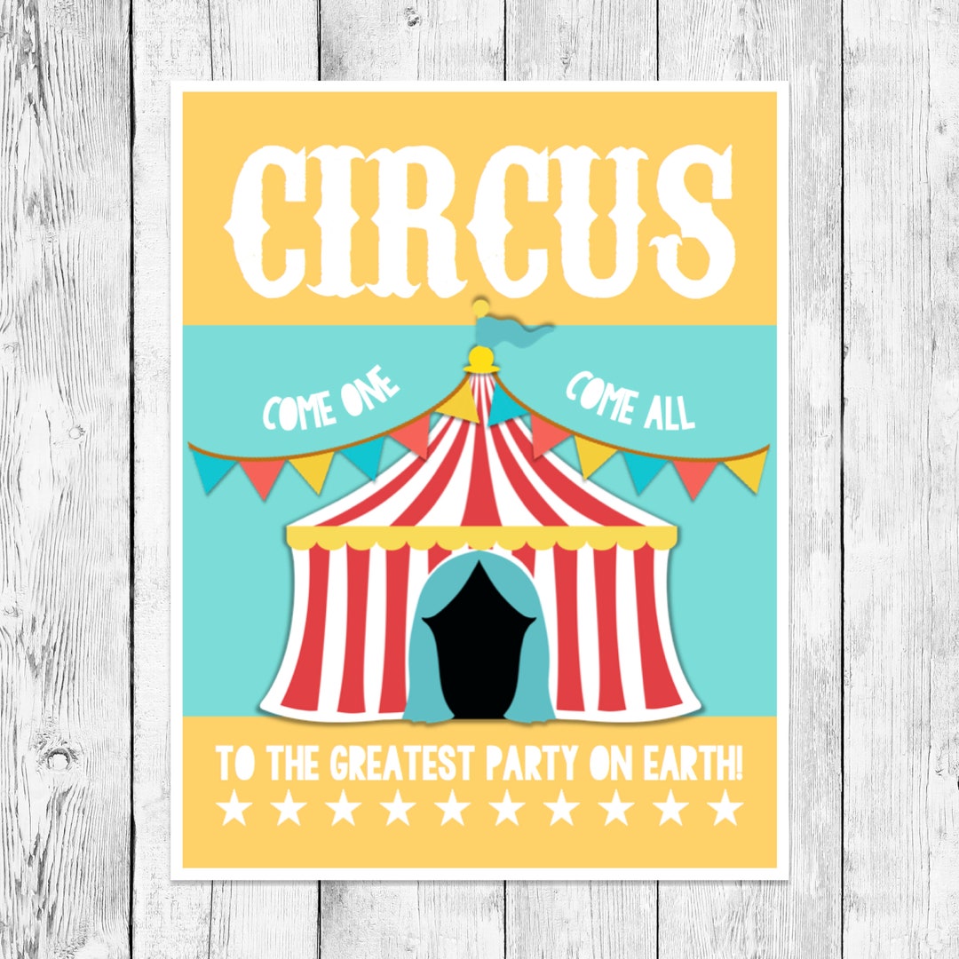 Come One Come All/ Big Top Circus Tent / Greatest Party on Earth ...