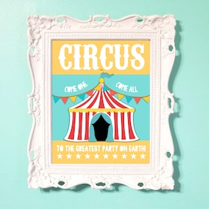 Circus Word Art Bundle/ Photo Booth Prop/ Birthday Party Printable ...