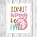Donut Word Art Bundle/ Party Printable/ First Birthday Celebration ...