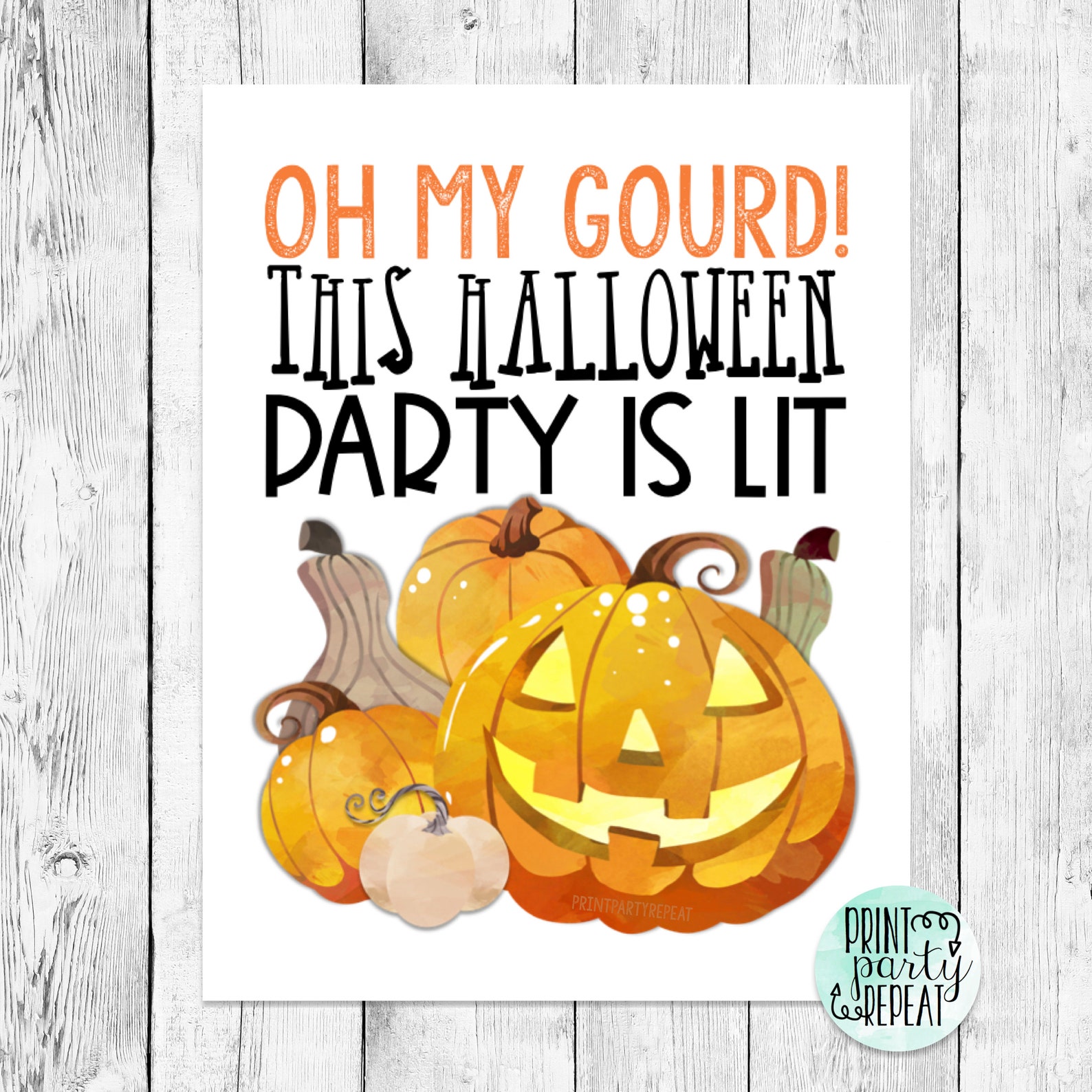 HALLOWEEN Pun Word Art/ Spooky Party Printables/ Haunted - Etsy