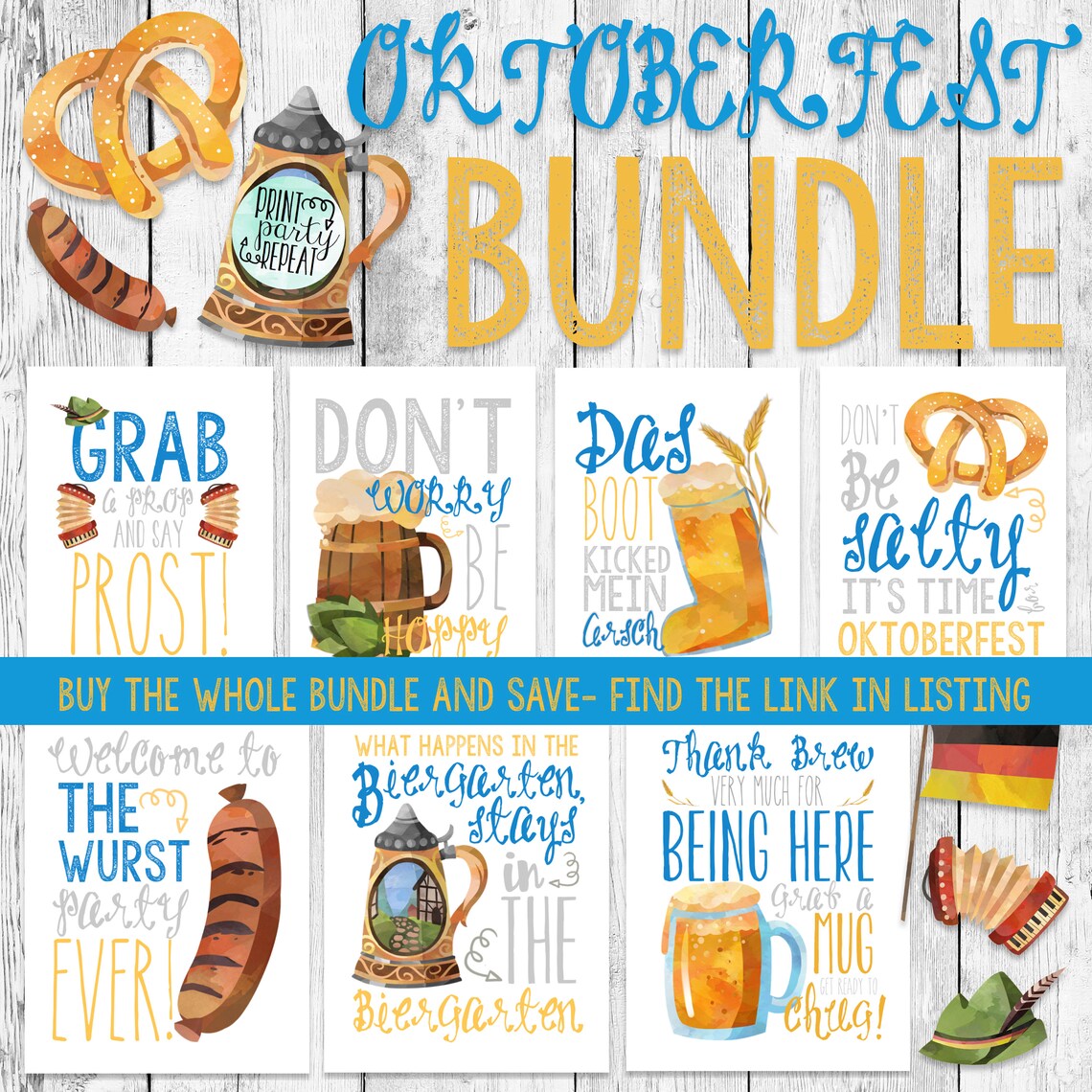 Oktoberfest Don't Worry Be Hoppy Word Art/ Beer Stein - Etsy