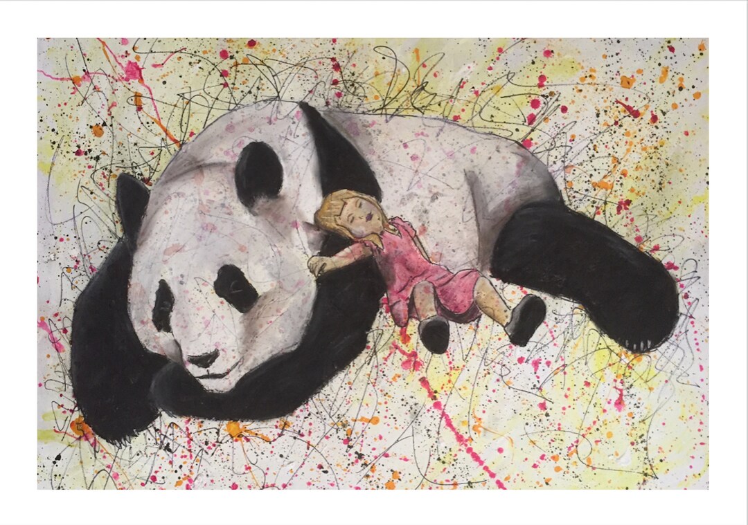 Panda A4 Art Print Limited Edition Signed Giclee Print - Etsy
