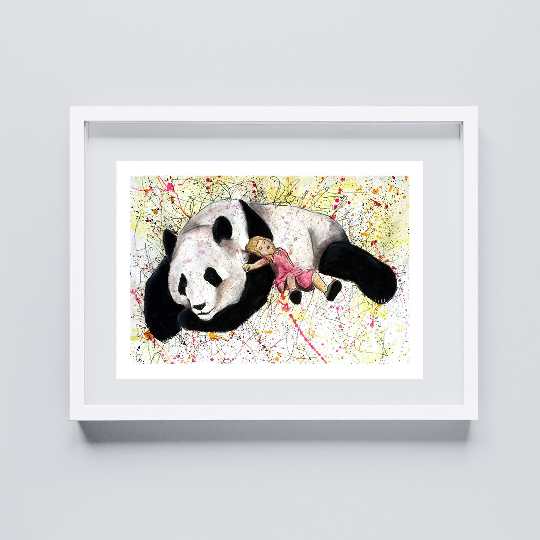 Panda A4 Art Print, Limited Edition, Signed Giclee Print, Original ...