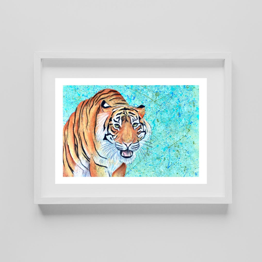 Tiger A4 Art Print, Limited Edition, Signed Giclee Print, Original ...