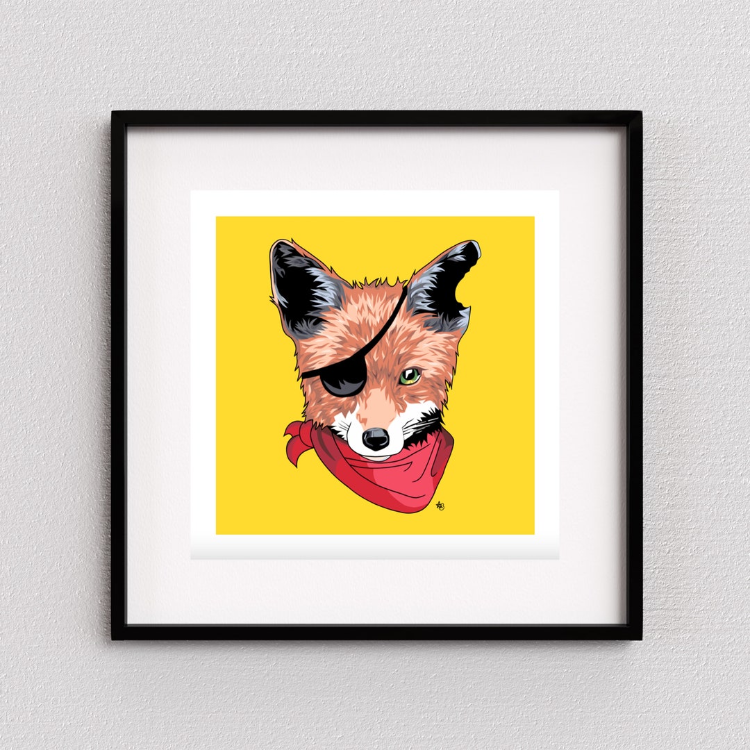 Fox A4 Art Print, Limited Edition, Signed Giclee Print, Art Gift ...