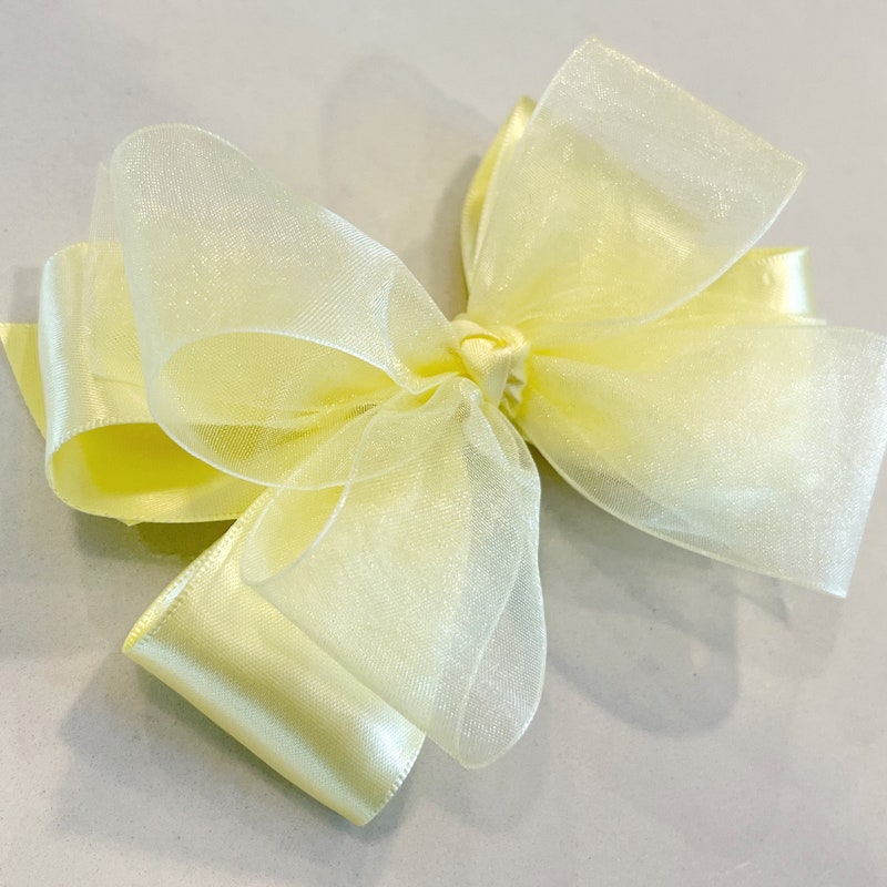 Large Yellow Bows - Etsy