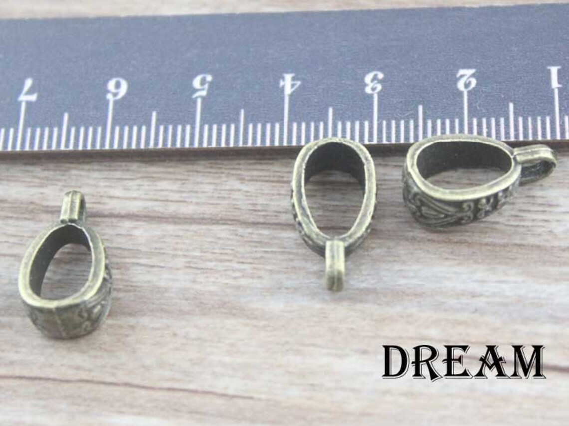 10pcs Large Pendant Bails-beads Bails-pinch Bails | Etsy