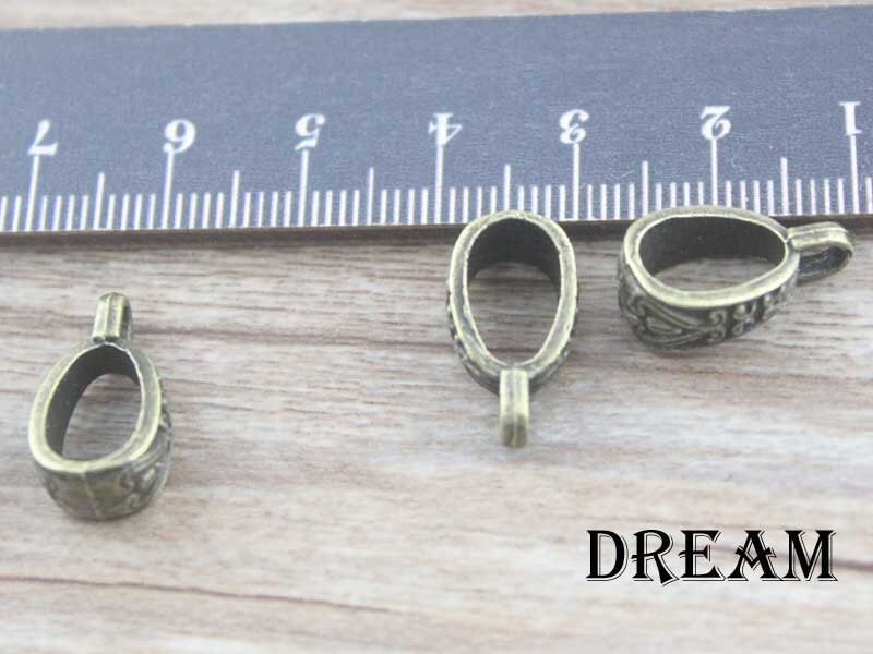 10pcs Large Pendant Bails-beads Bails-pinch Bails - Etsy