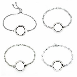 Cremation Glass Locket Urn Bracelet for Ashes or Hair Keepsake Bracelet ...