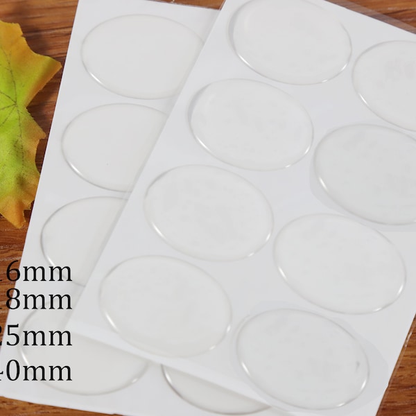 Oval Clear Stickers - Etsy