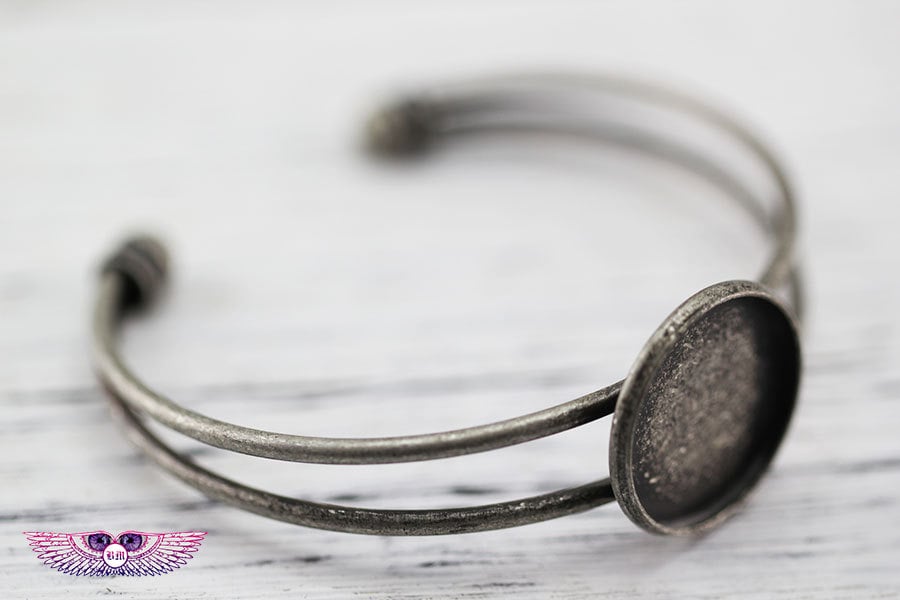 Cuff Bracelet Blank Cuff Bezel Bangle 20mm Round Glass | Etsy