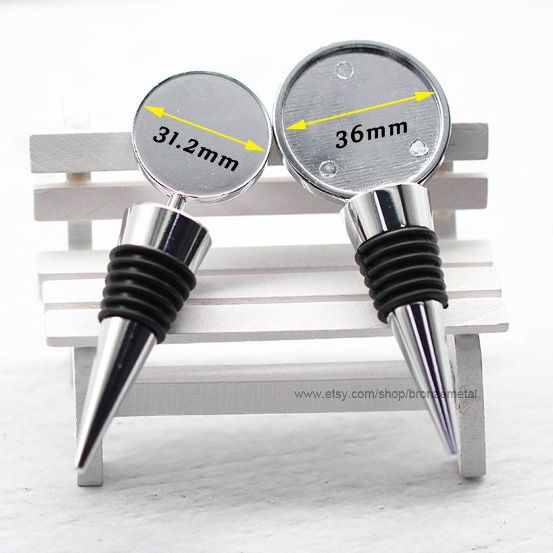 Blank Bottle Stoppers-round Wine Stoppers Bezel Cabochon Tray-single or ...