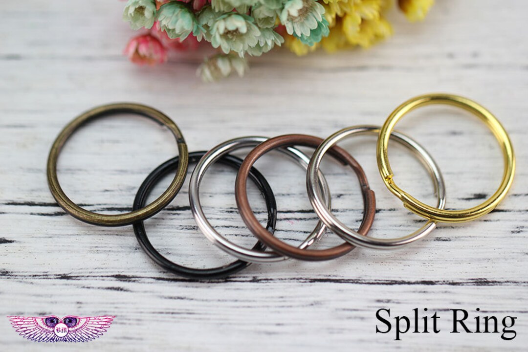 1inch Split Ring - 25mm Round Split Rings for Key Ring and Key Chains ...