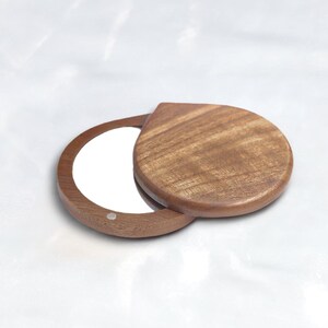 Small Wooden Pocket Mirrors for Engraving - 360 Degree Revolving ...