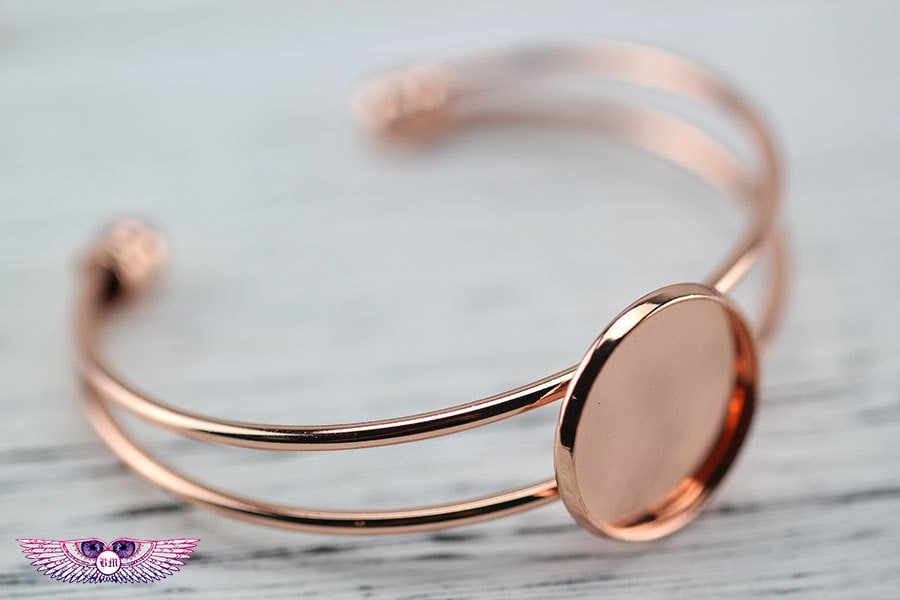 Cuff Bracelet Blank Cuff Bezel Bangle 20mm Round Glass | Etsy