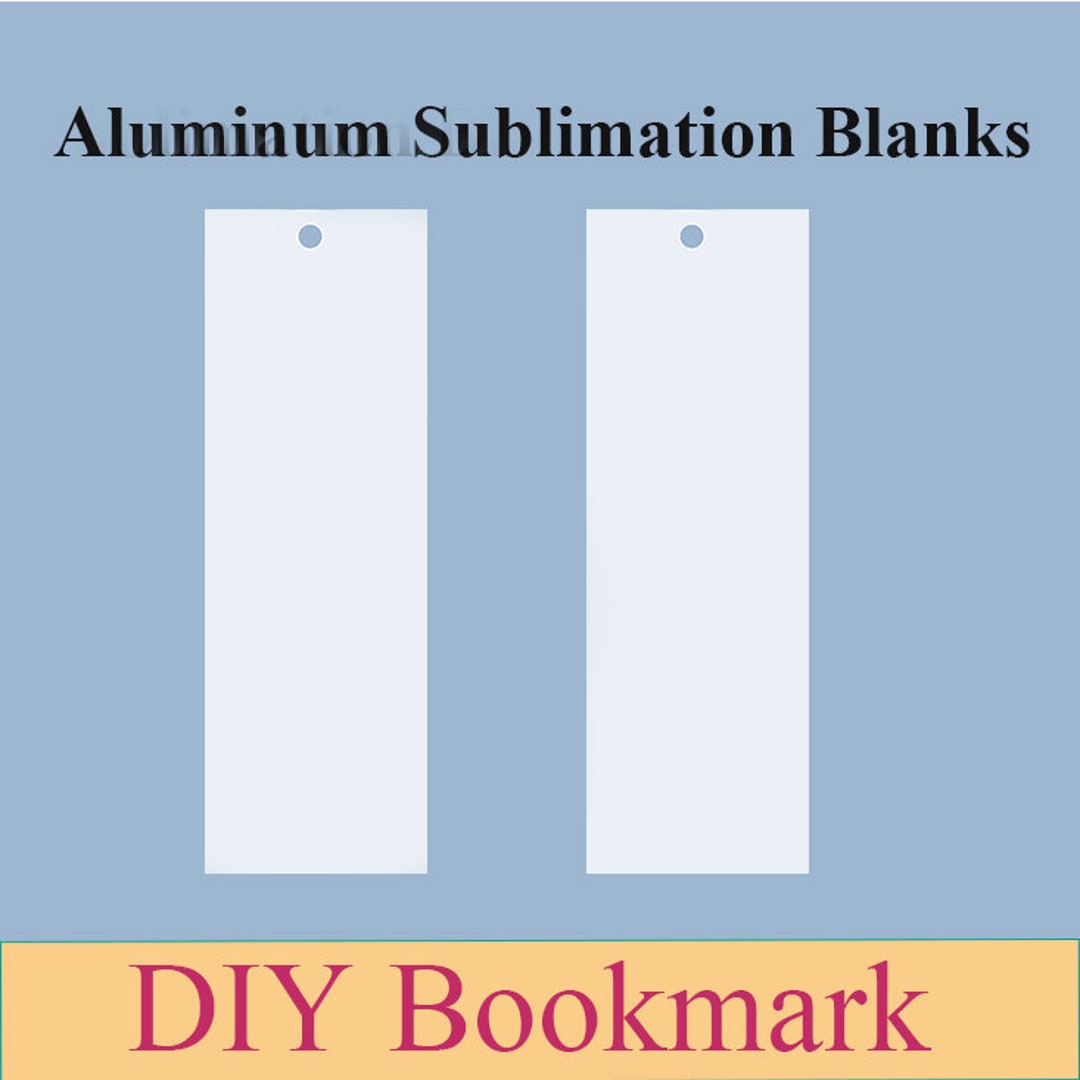 20pack Dye Sublimation Bookmarks Blanks- Single Sided Aluminum ...