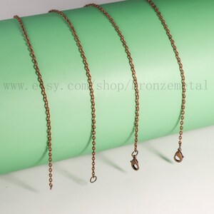 3mm Thick Vintage Oval Chain With Lobster Clasp-oval Plain Chain ...