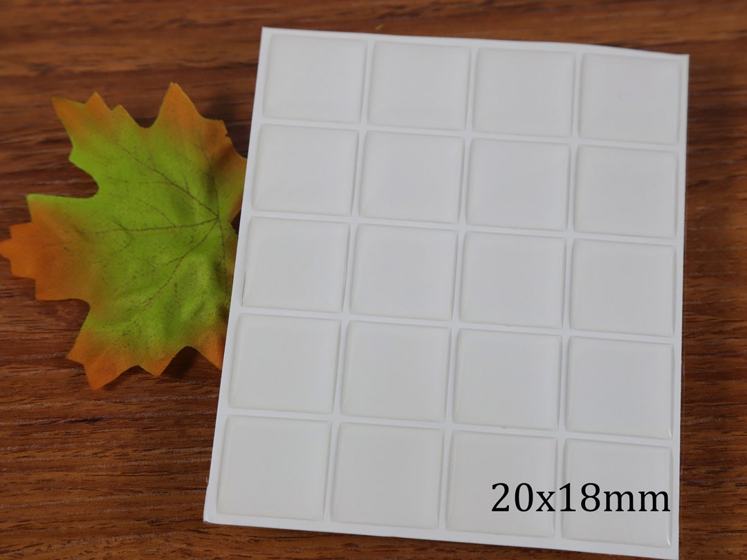 20x18mm Scrabble Tile Clear Epoxy Stickers, Rectangle Epoxy Sticker ...
