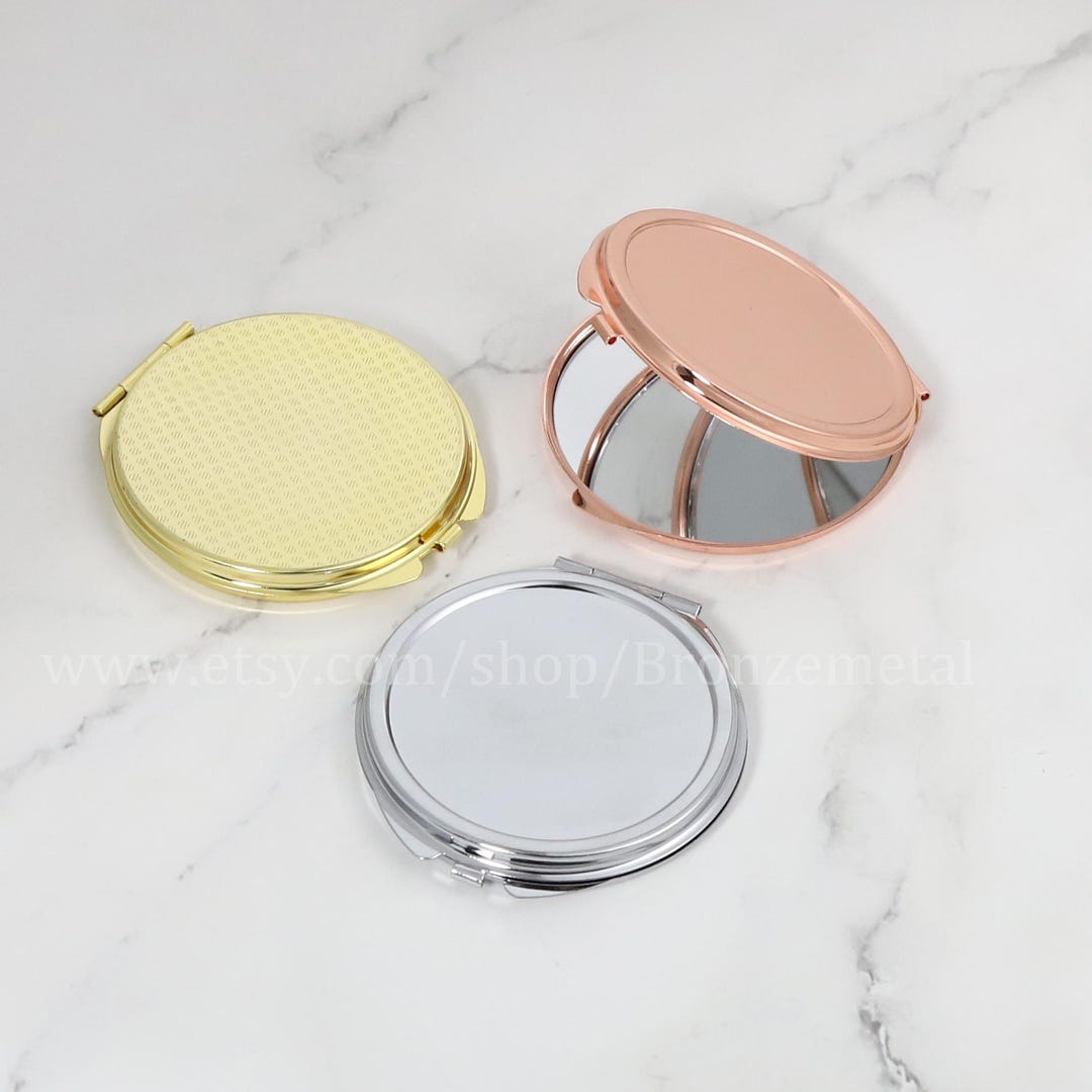5pcs Compact Mirrors Blanks - Pocket Mirror DIY - Customize Glass ...