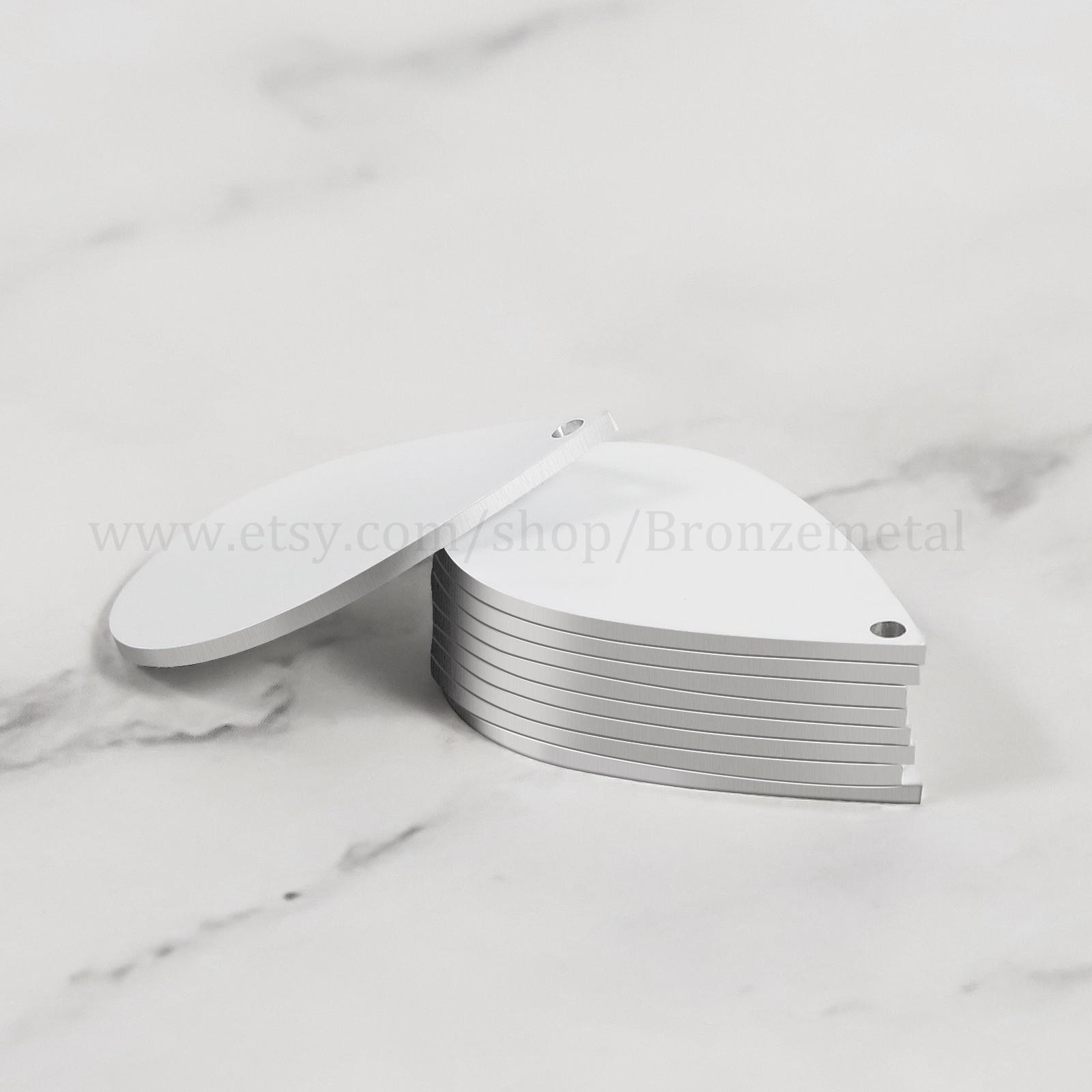 20pcs White Sublimation CIRCLE BLANK, Double Sided Sublimation Blanks ...