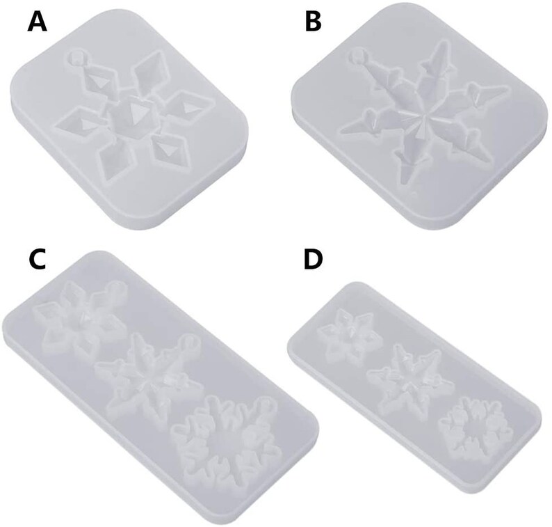 Snow Flakes Mold Snow Silicon Mold DIY Snowflake Handmade - Etsy