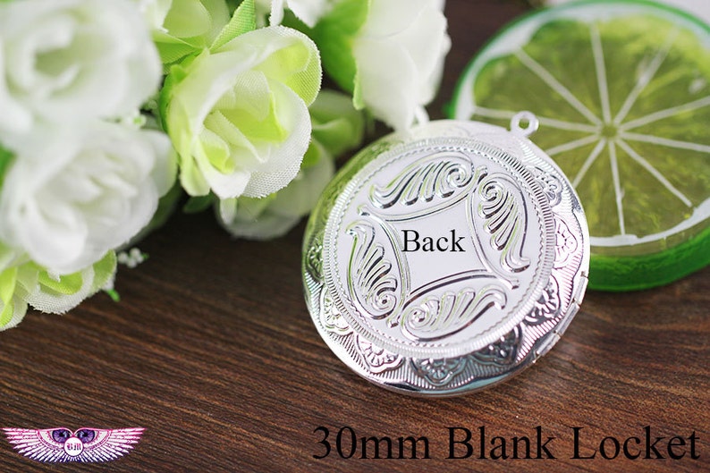 Photo Locket Blank 30mm - Blank Round Locket Cameo Base Settings ...