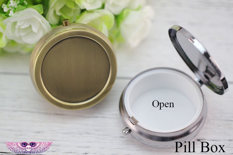 Customize Pill Box - Single Blank Compartment Pill Box Container ...