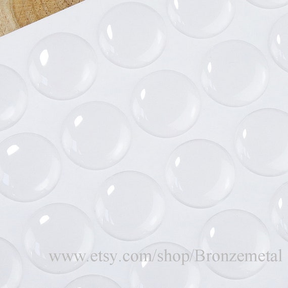24mm Round Clear Epoxy Stickers Epoxy Dots Transparent - Etsy