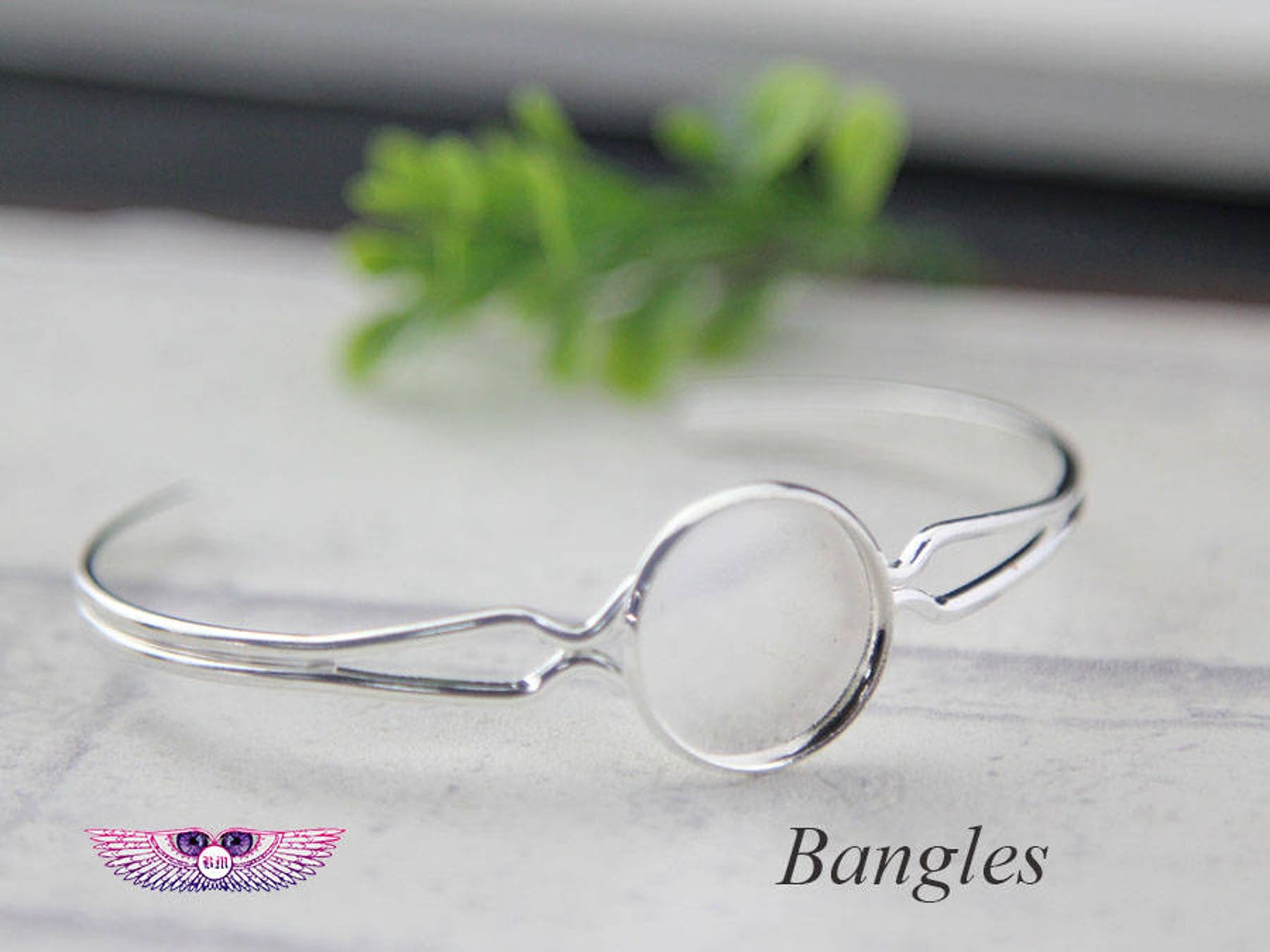 Cuff Bracelet Blank Cuff Bezel Bangle Glass Cabochon | Etsy