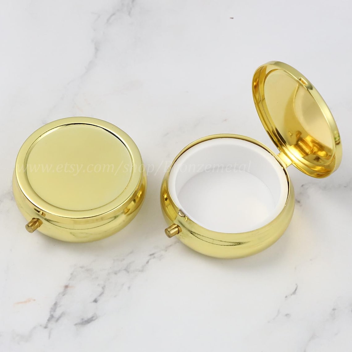 Customize Pill Box - Single Blank Compartment Pill Box Container ...