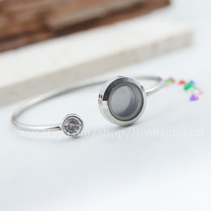 Fillable Glass Locket Bracelet - Keepsake Cremation Bracelet - DIY ...
