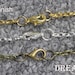 3mm Thick Vintage Oval Chain With Lobster Clasp-oval Plain Chain ...