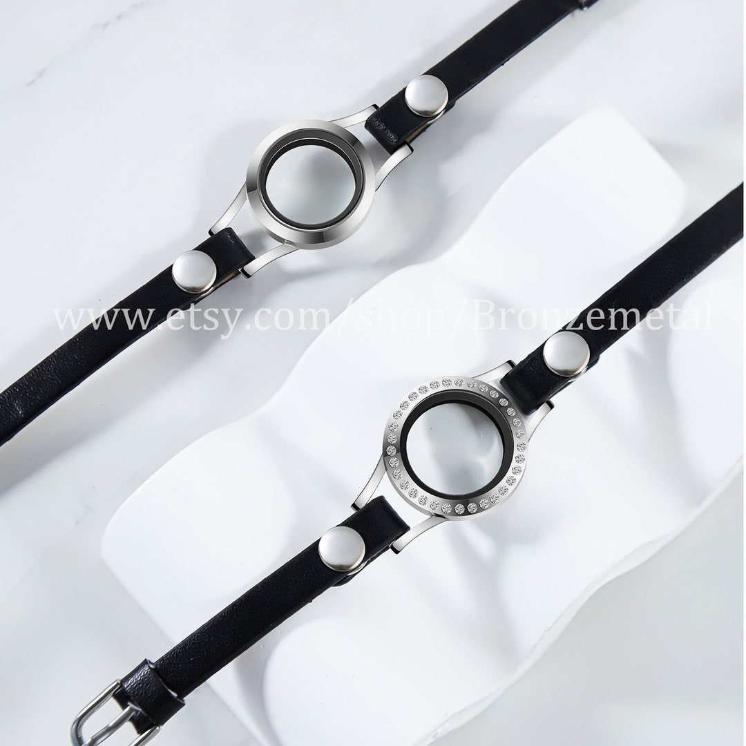 Memory Living Floating Charm Locket Bracelet - DIY Leather Strap ...