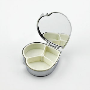 3days Mirror Pill Box Contrainer Compart Mirror Pill Box Weekly Blank ...