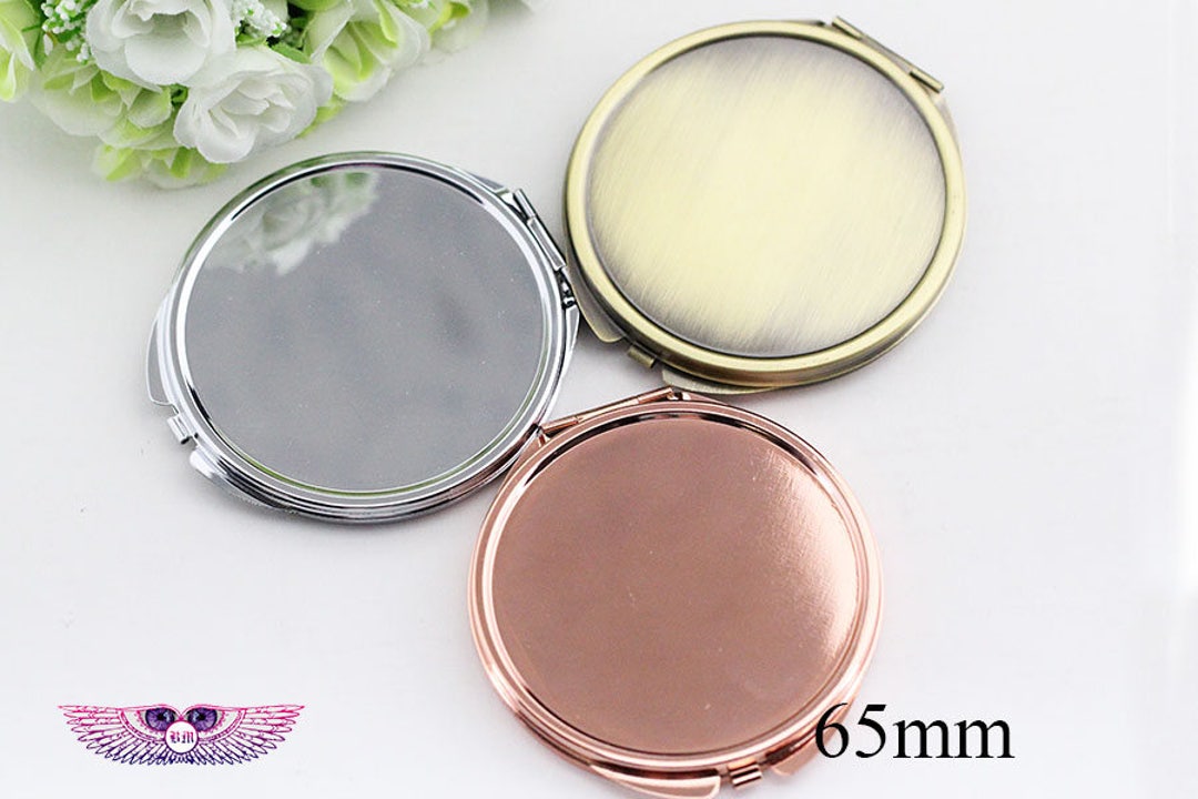 Bulk Compact Mirror Blanks - Pocket Mirror DIY - 65mm Glass Flat Mirror ...