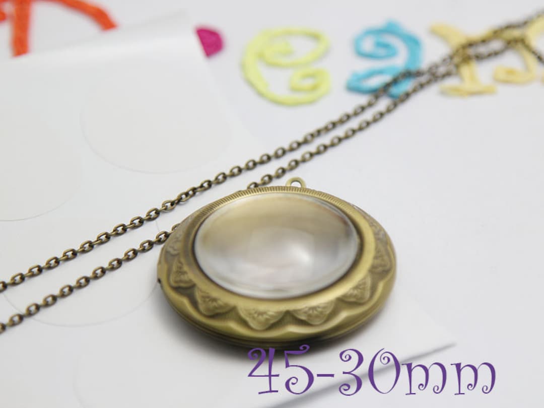 Photo Locket Blank 30mm - Blank Round Locket Cameo Base Settings ...
