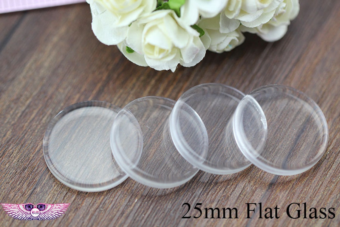 1inch Flat Glass Tiles 25mm Round Glass Cabochons 1inch - Etsy