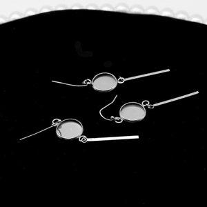 Wire Earring Blanks Dangle Earring Bases Blanks Surgical Steel Earring ...