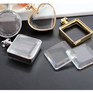 Deep Fillable Glass Locket Double Sided Case Locket for Birthstones ...