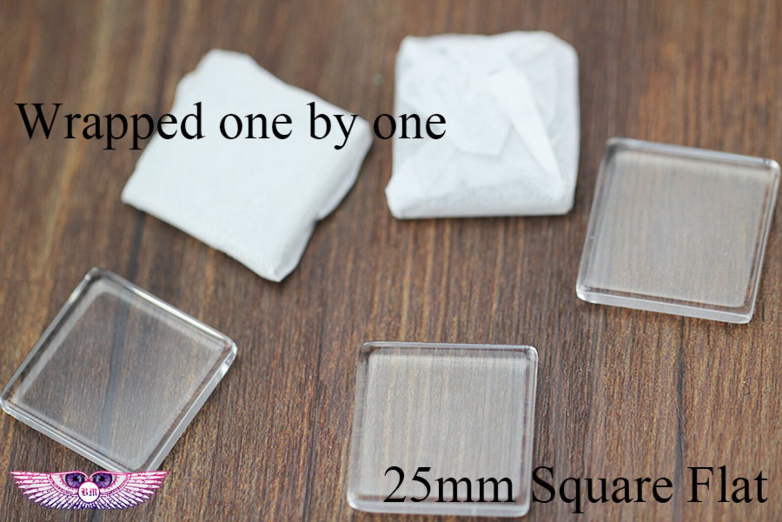 Flat Square Glass Cabochons High Clarity 25mm 1 Inch Square | Etsy