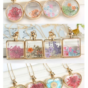 Deep Fillable Glass Locket Double Sided Case Locket for Birthstones ...