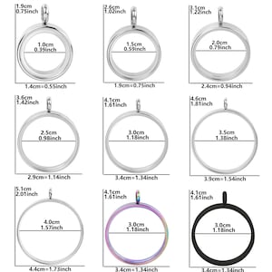 Clear Glass Floating Locket Stainless Steel Living Charms Locket ...