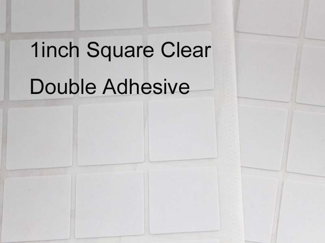 Square Clear Double Adhesive, Apply With Glass Cabochons, DIY Adhesive ...
