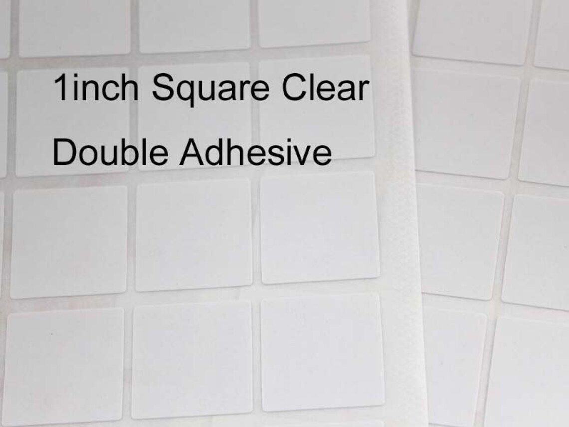 Square Clear Double Adhesive, Apply With Glass Cabochons, DIY Adhesive ...