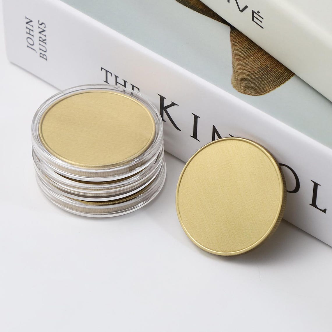 Brass Coin Blank Laser, 40MM Blank Coins for Engraving, Solid Brass ...