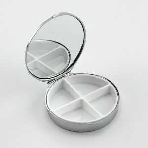 4compartment Pill Organizer 4days Mirror Pill Box Contrainer Compart ...