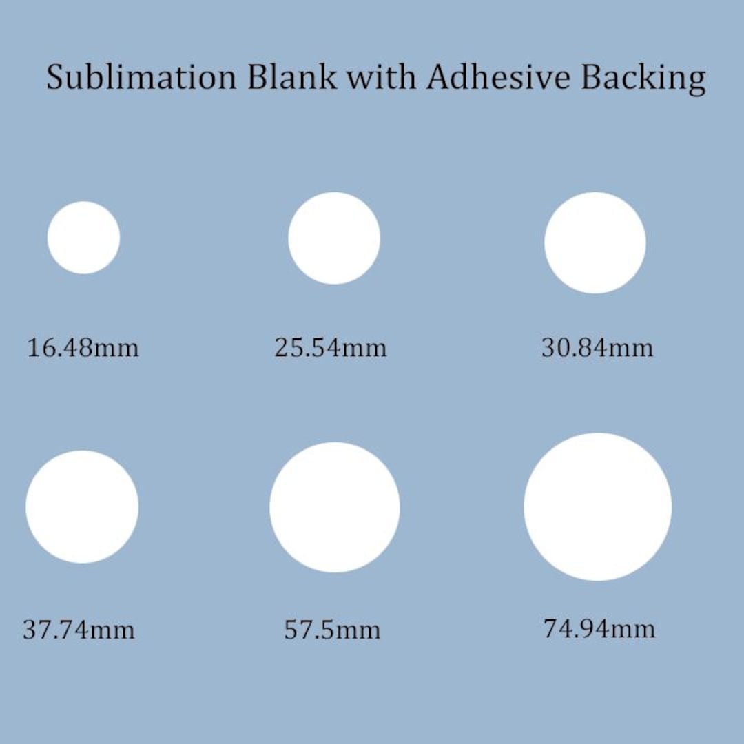 20pcs Circle Aluminum Sublimation With Adhesive Backing, Aluminum Blank ...
