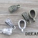 10pcs Large Pendant Bails-beads Bails-pinch Bails - Etsy