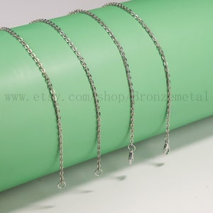 3mm Thick Vintage Oval Chain With Lobster Clasp-oval Plain Chain ...