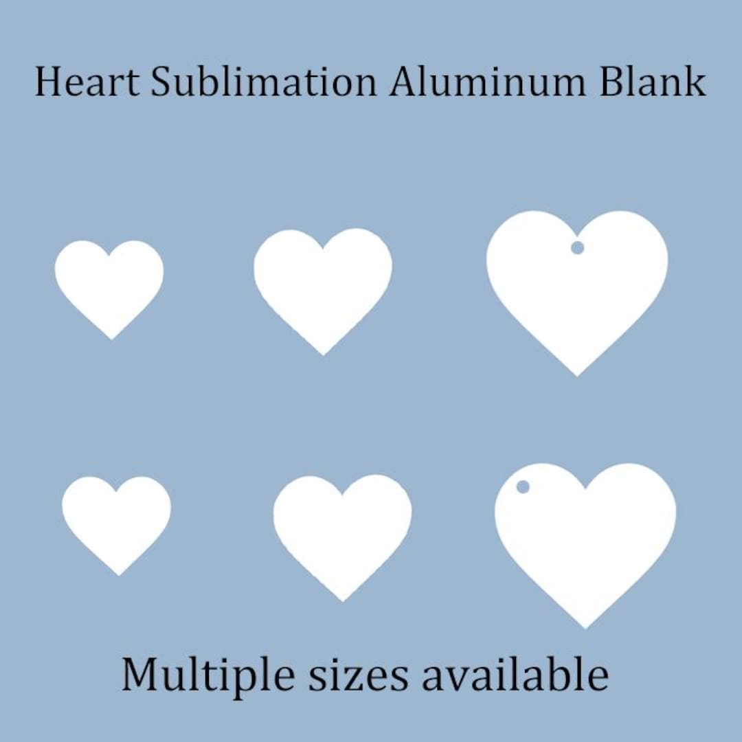 20pcs Heart Sublimation Aluminum Disk Plate for Blanks, Sublimation ...
